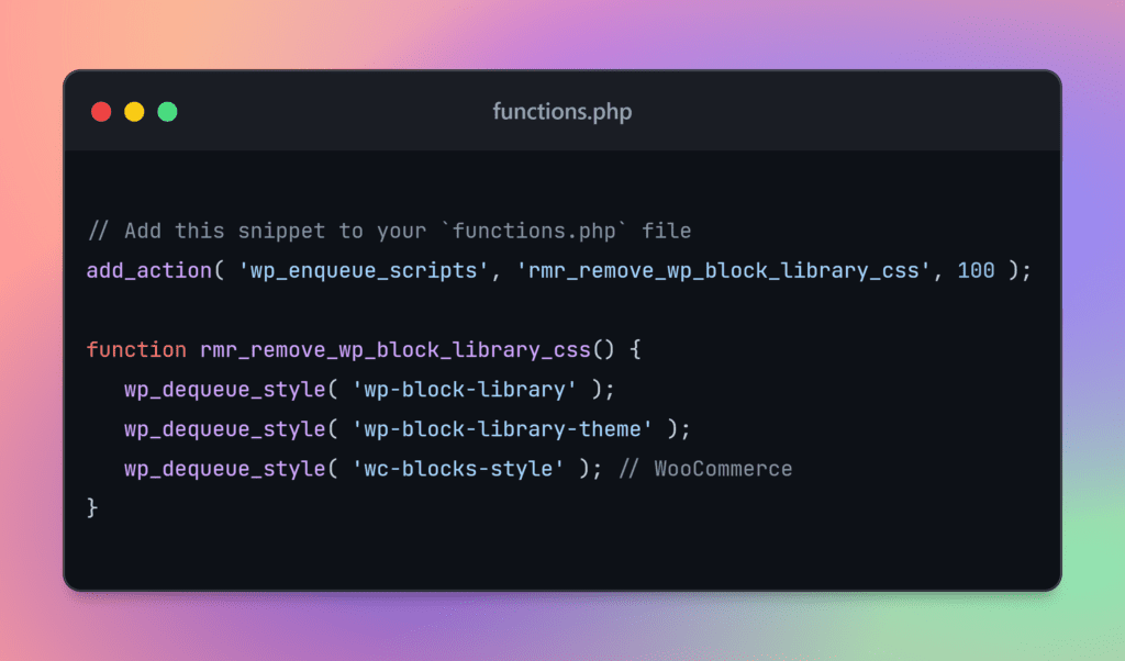 Quita el CSS de Gutenberg de WordPress - Roel Magdaleno